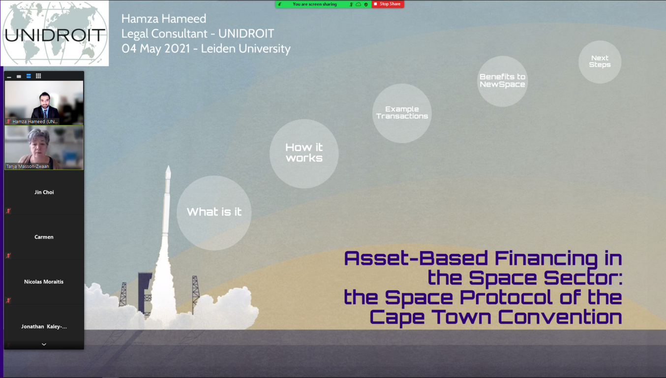 LECTURE ON SPACE PROTOCOL DELIVERED REMOTELY AT LEIDEN UNIVERSITY ...