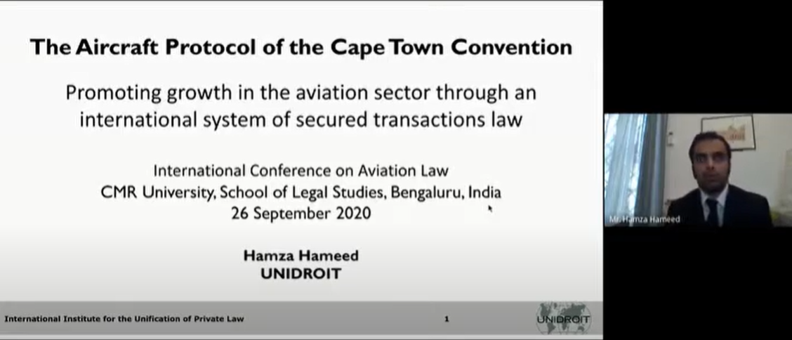 AIRCRAFT PROTOCOL PRESENTED AT INTERNATIONAL CONFERENCE ON AVIATION LAW ...