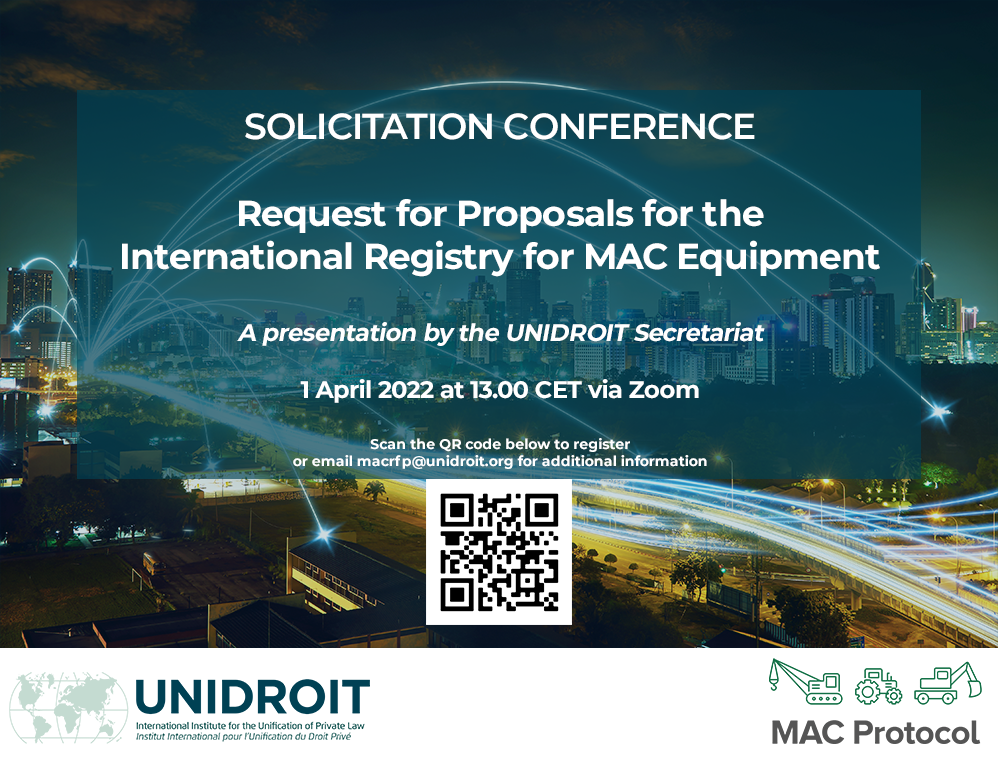 Publication of the Request for Proposals for the International Registry ...