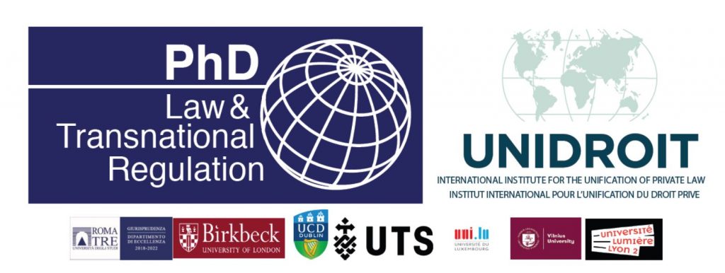 UNIDROIT AND ROMA TRE UNIVERSITY - UNIDROIT