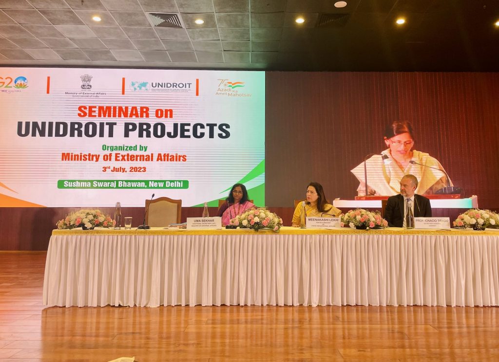 Seminar on UNIDROIT Projects in New Delhi, India - UNIDROIT