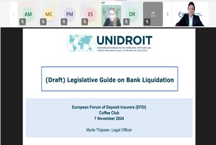 UNIDROIT Draft Legislative Guide on Bank Liquidation presented to ...